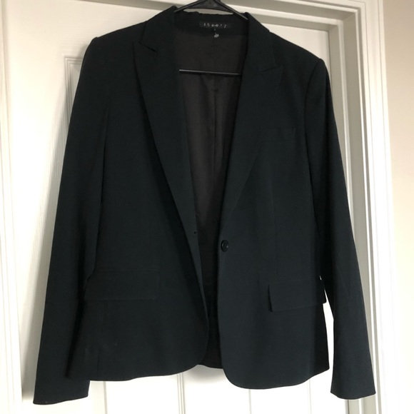 Theory | Jackets & Coats | Theory Gabe B Monaco Stretch Blazer Sz Navy ...